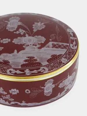 GINORI 1735 Oriente Italiano Castagna Trinket Box - Brown