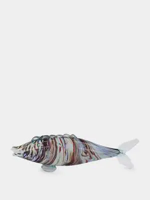 All Origine Glass Fish Sculpture - Multicolour