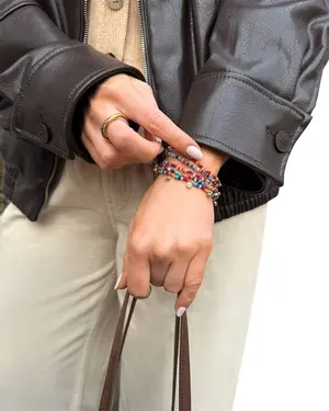 Baublebar Indya Evil Eye Layered Bracelet Set - Bright Multi