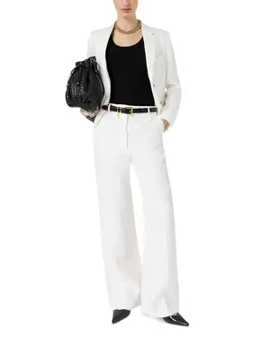 Gerard Darel Terya Linen Blazer - Ecru