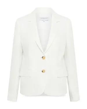 Gerard Darel Terya Linen Blazer - Ecru