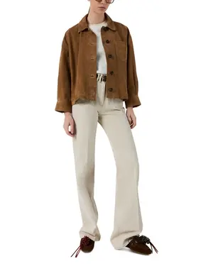 Gerard Darel Suede Jacket - Straw