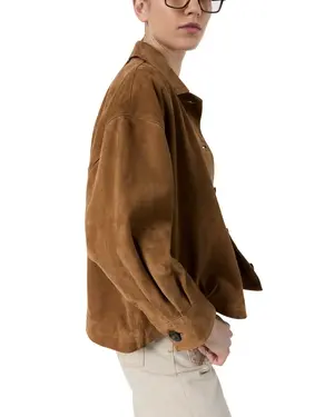 Gerard Darel Suede Jacket - Straw