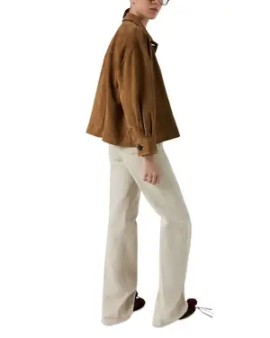 Gerard Darel Suede Jacket - Straw