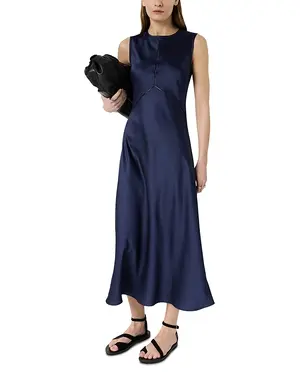 Gerard Darel Raida Ladder Trim Midi Dress