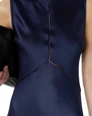 Gerard Darel Sleeveless Ladder Trim Dress