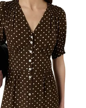 Gerard Darel Rohya Puffed Sleeve Dress