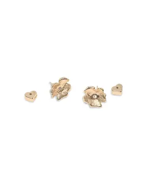 Maje Pave Flower Stud Earrings