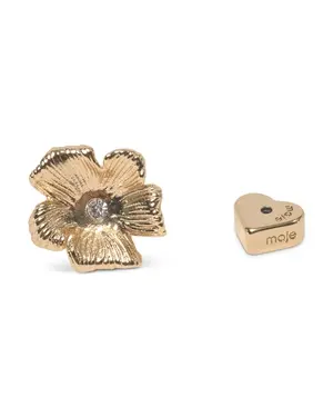 Maje Pave Flower Stud Earrings