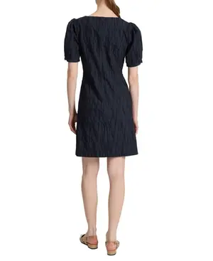 Santorelli Bianca Abstract Jacquard Shift Dress