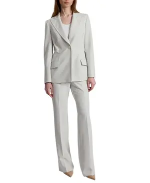 Santorelli Jess Crepe Single-button Jacket