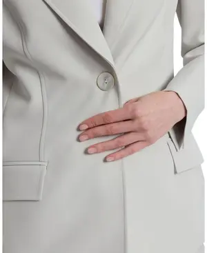 Santorelli Jess Crepe Single-button Jacket