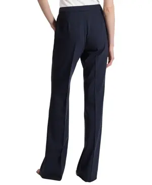 Santorelli Bethany Flared Pant In Virgin Wool Stretch - Midnight
