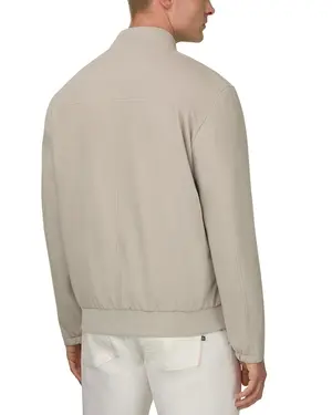 Boggi Milano Regular Fit Wool Mix Bomber Jacket