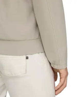 Boggi Milano Regular Fit Wool Mix Bomber Jacket