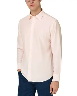 Boggi Milano Regular Fit Japanese Jersey Stripe Shirt