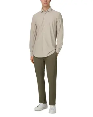 Boggi Milano Piquet Slim Fit Tokyo Shirt - Sand