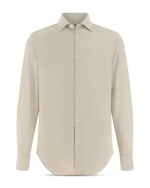 Boggi Milano Piquet Slim Fit Tokyo Shirt - Sand