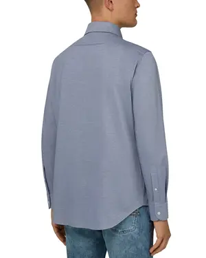 Boggi Milano Regular Fit Japanese Jersey Shirt
