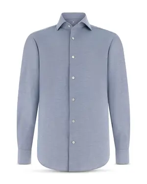 Boggi Milano Regular Fit Japanese Jersey Shirt