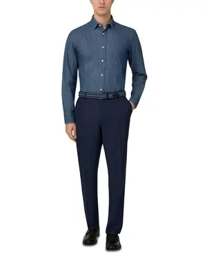 Boggi Milano Regular Fit Cotton Denim Shirt