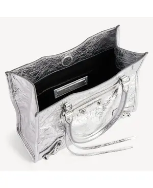 Balenciaga Le City Mini Tote Bag - Silver