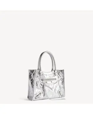 Balenciaga Le City Mini Tote Bag - Silver