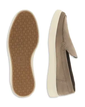Boggi Milano Suede Leather Loafer Sneakers - Beige
