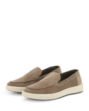 Boggi Milano Suede Leather Loafer Sneakers - Beige