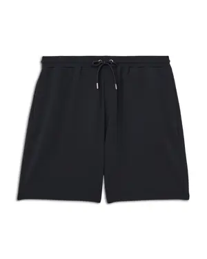 REISS Textured Drawstring Shorts 7 - Navy