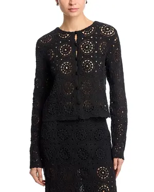 FRAME The Crochet Cardigan