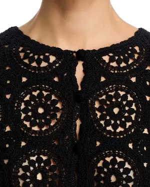 FRAME The Crochet Cardigan