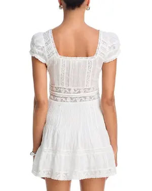 LoveShackFancy Edena Mini Dress