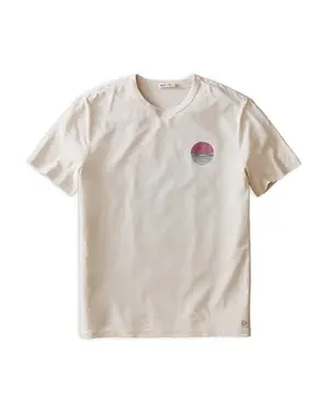 Marine Layer Ocean Sunset Hemp Cotton T-shirt - Whitecap
