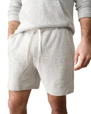 Marine Layer Portola 6" Beach Shorts - White/navy