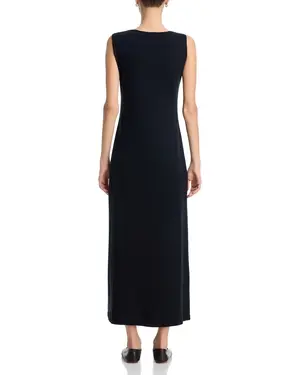 LESET Nando Boatneck Maxi Dress - Black