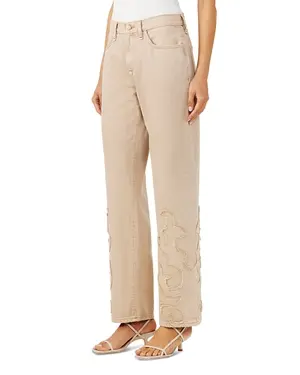 TRIARCHY Birkin Mid-rise Straight Jeans - Coco Mousse