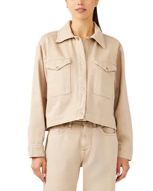 TRIARCHY Cropped Jean Jacket