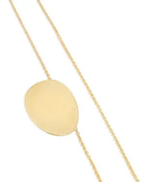 Marco Bicego 18k Yellow Diamond And Textured Link Chain Necklace