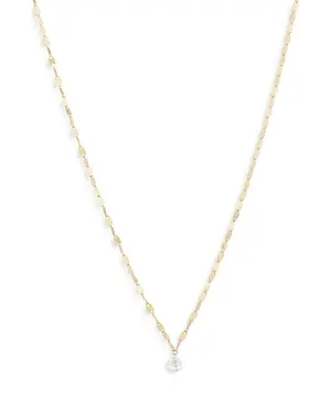 Lana Jewelry 14k Yellow Diamond Solitaire Pendant Necklace - Gold