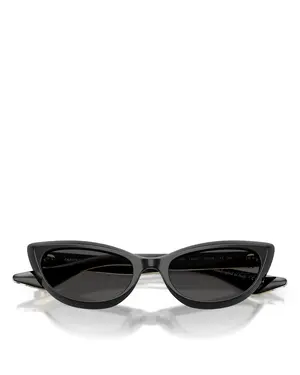 Khaite Cat Eye Sunglasses, 53mm - Black
