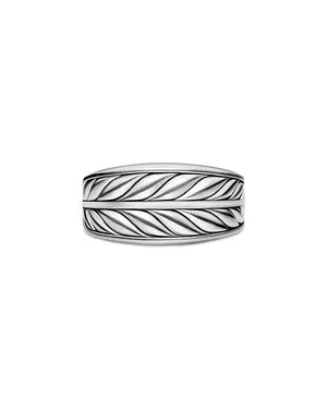 David Yurman Chevron Signet Ring - Silver