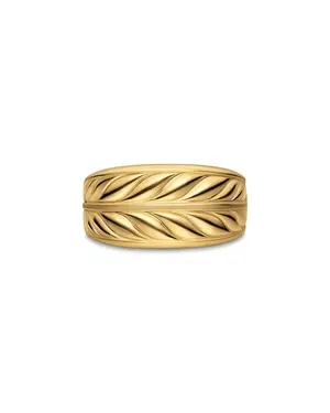 David Yurman Chevron Signet Ring - Gold