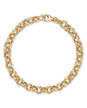 Bloomingdale'S 14k Yellow Rolo Link Bracelet - Gold