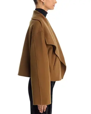 TOTEME Signature Double Wool Jacket - Tabacco