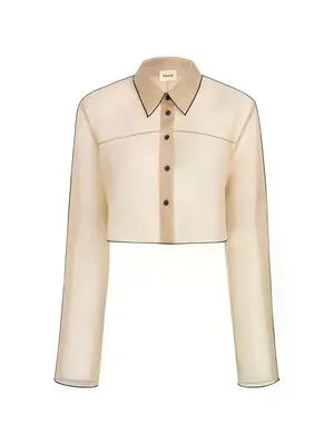Khaite Fritz Silk Organza Top