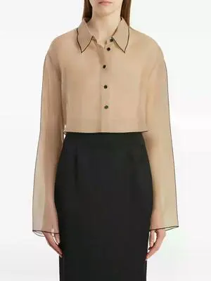 Khaite Fritz Silk Organza Top