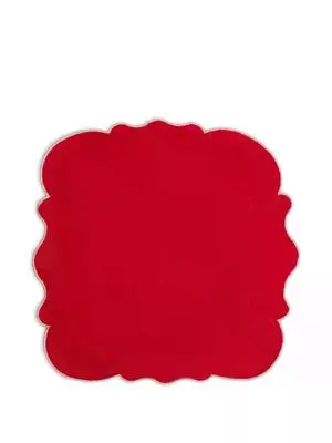 BITOSSI HOME Scalloped Napkin Set - Red