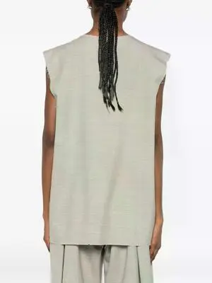 SONIA CARRASCO Raw-hem Vest