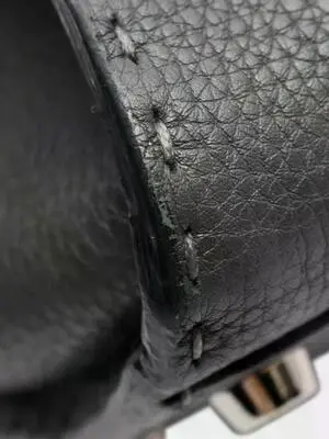 Fendi Medium Leather Selleria Peekaboo Iconic Satchel - Grey